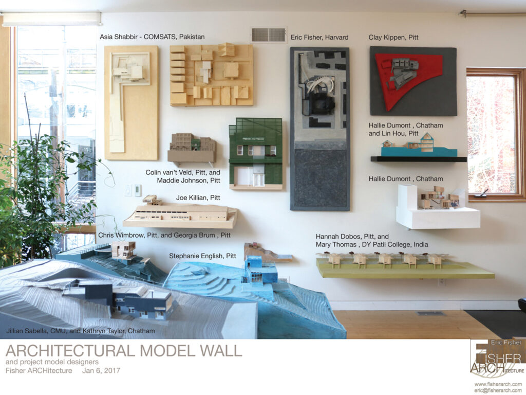 In the Office: The Fisher ARCHitecture Model Wall - Fisher ARCHitecture ...