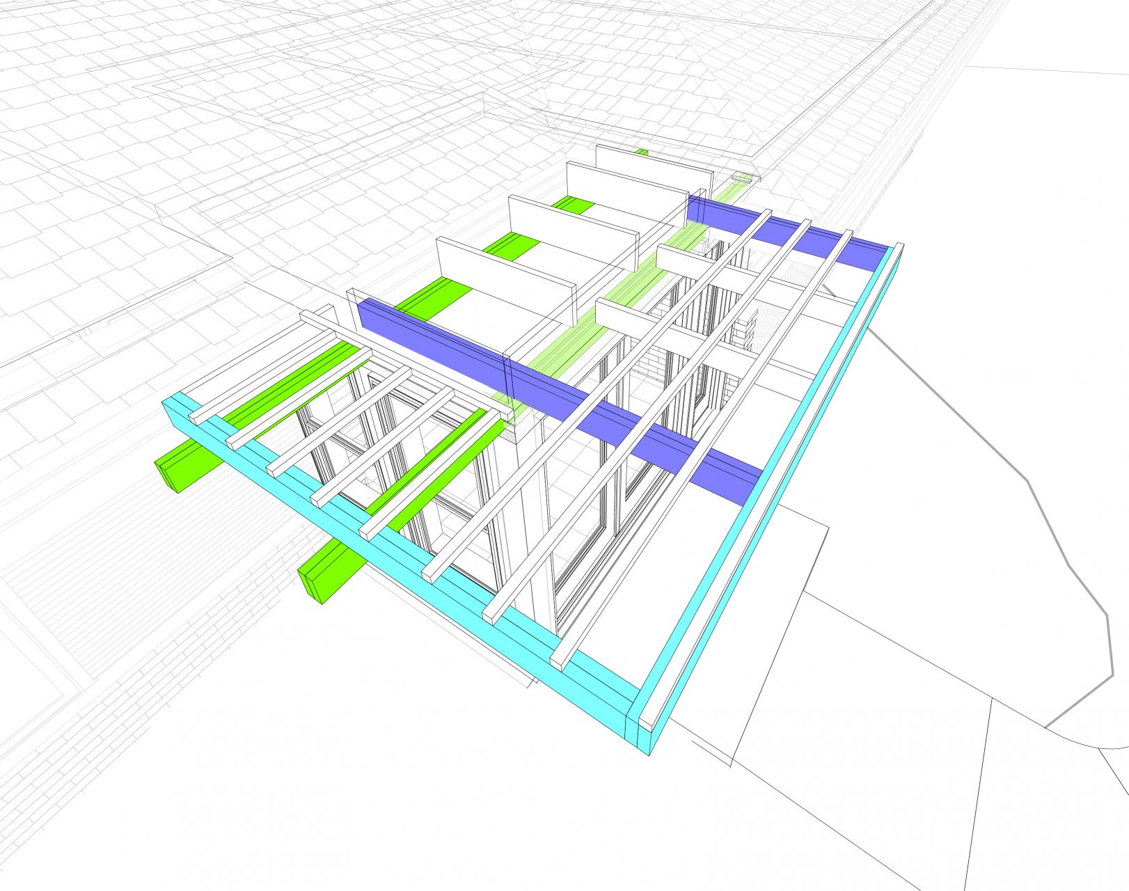 "Old Meets New" Design in a Vestibule - Fisher ARCHitecture