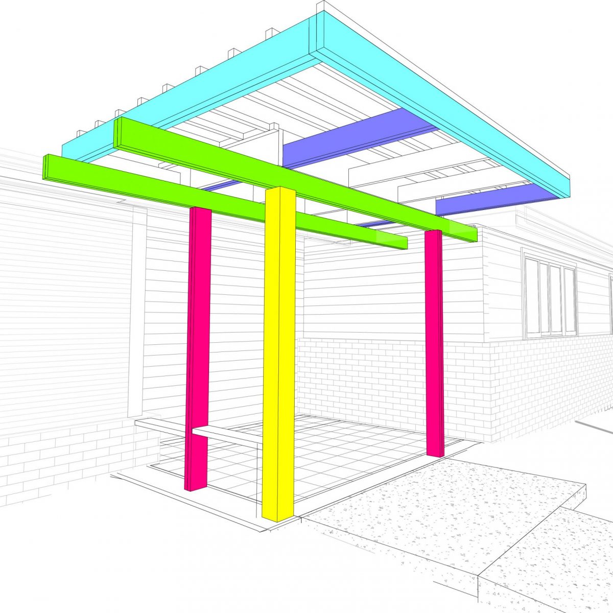 "Old Meets New" Design in a Vestibule - Fisher ARCHitecture